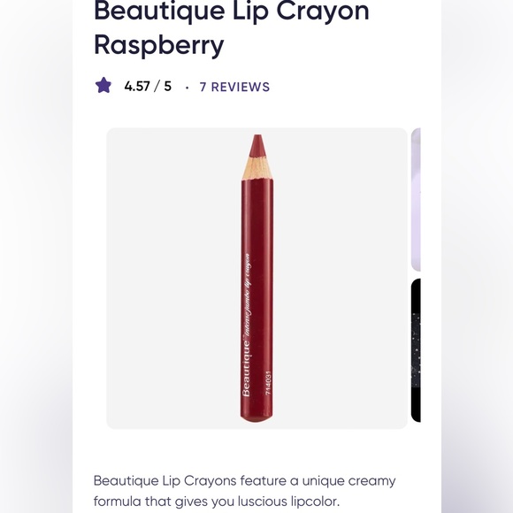 Beautify Beautique | Makeup | Beautique Lip Crayon Raspberry | Poshmark